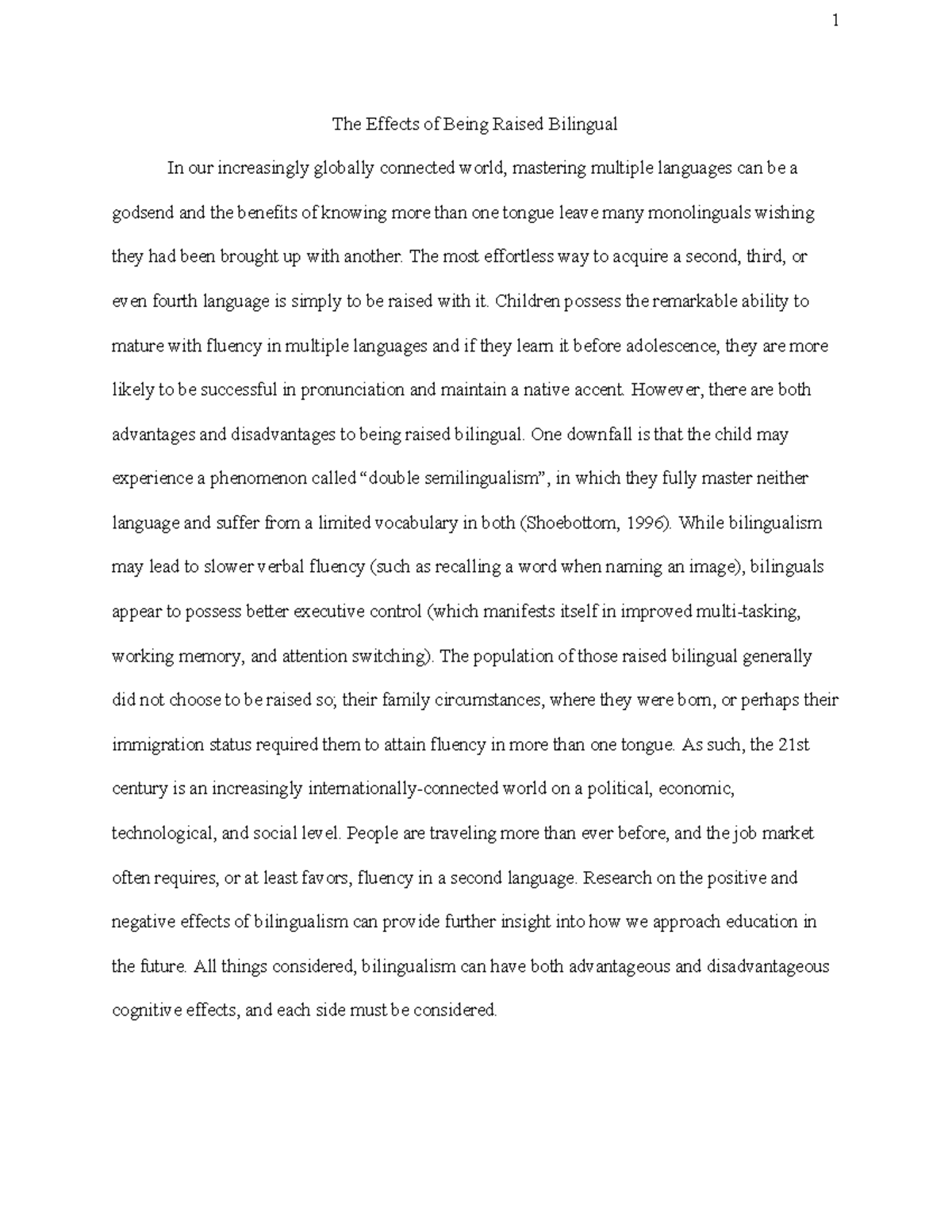 The Effects of Being Raised Bilingual - The most effortless way to ...