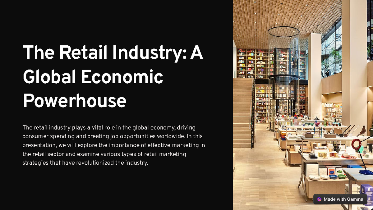 The Retail Industry A Global Economic Powerhouse - The Retail Industry ...