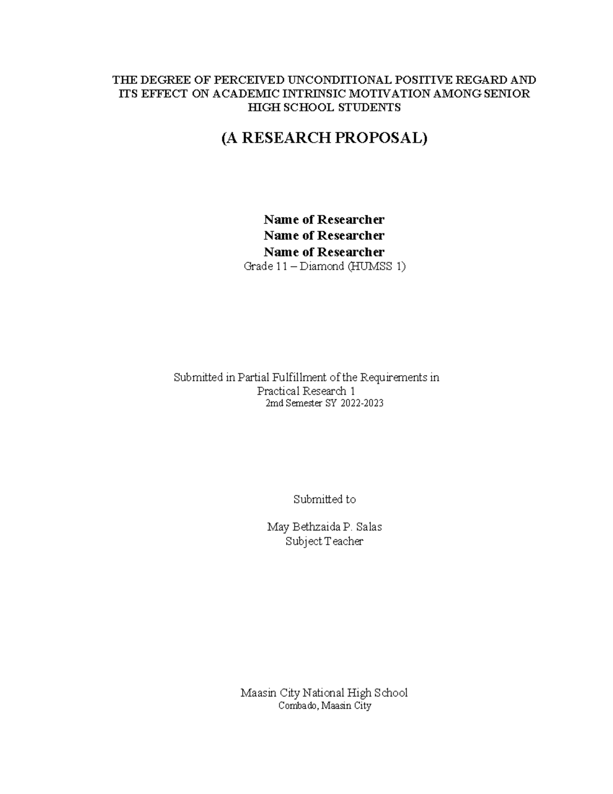 Cover-PAGE- Research Approval-Sheet - THE DEGREE OF PERCEIVED ...