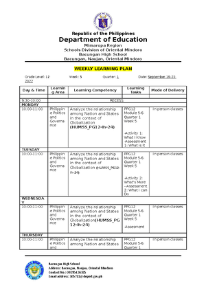 Grade 8-national reading program - CATCH-UP FRIDAYS TEACHING GUIDE (FOR ...