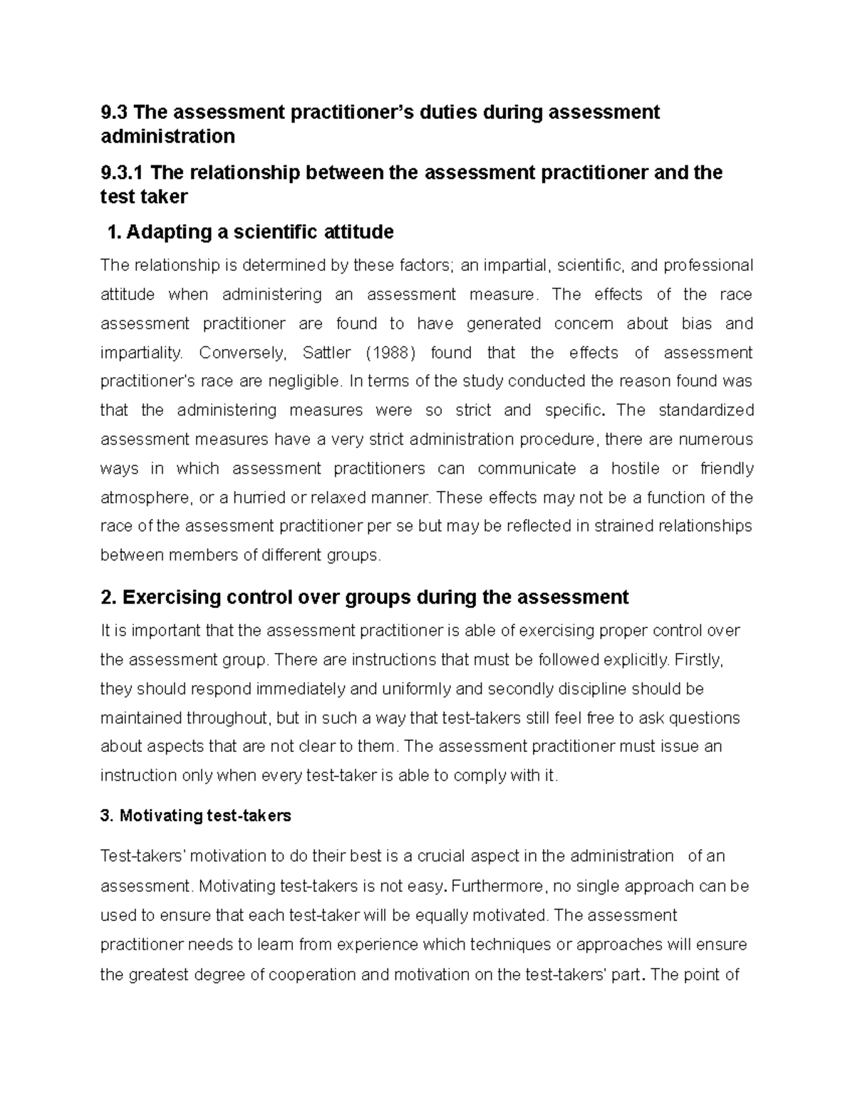 roles, responsibilities and instructions of assessors - 9 The ...