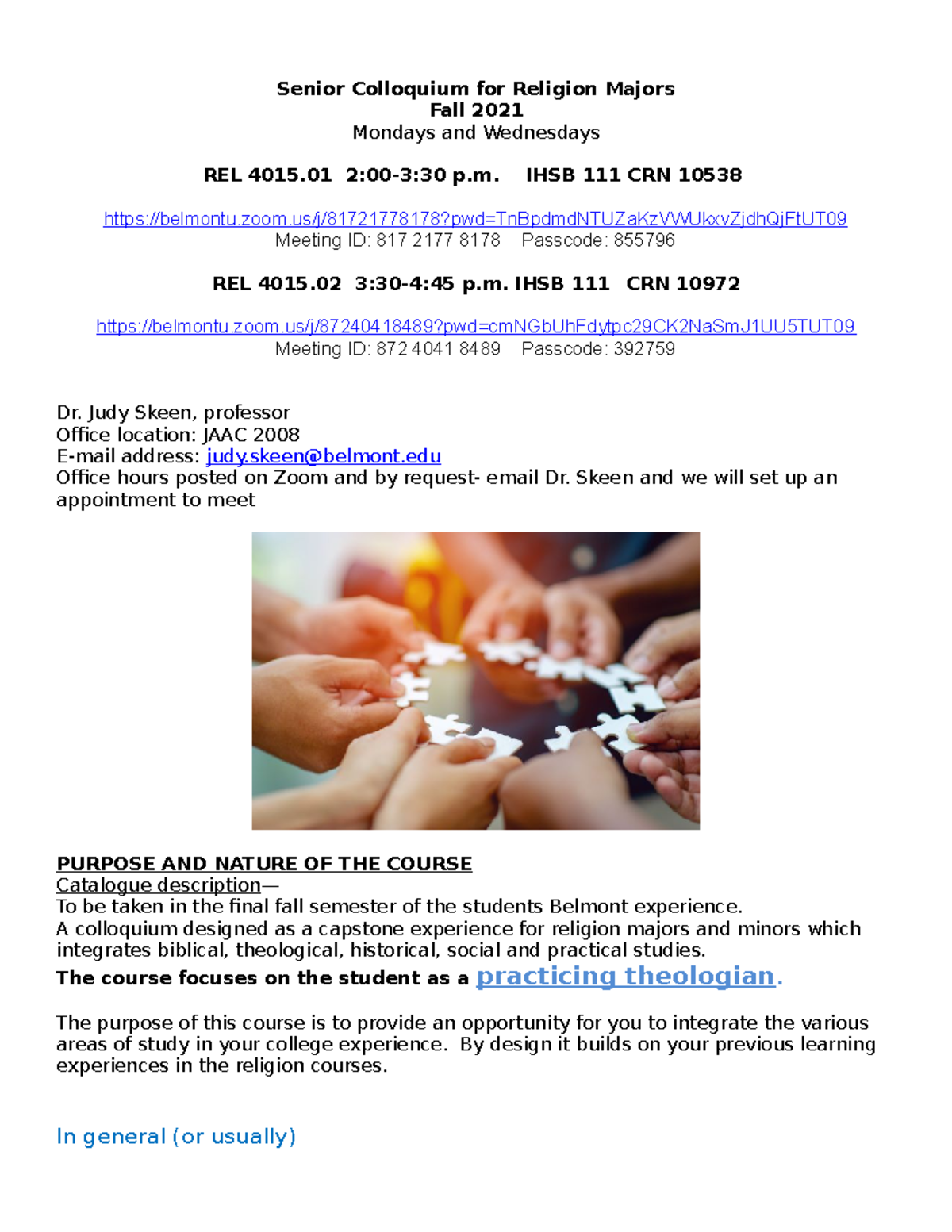 Fall 2021 colloq 4015 syllabus 8 - Senior Colloquium for Religion ...