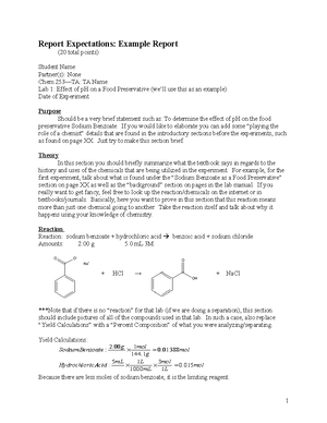 Exp7 - lab report - Ayham Dabo Partner: Nathan H CHEM 253 – TA: Jannat ...