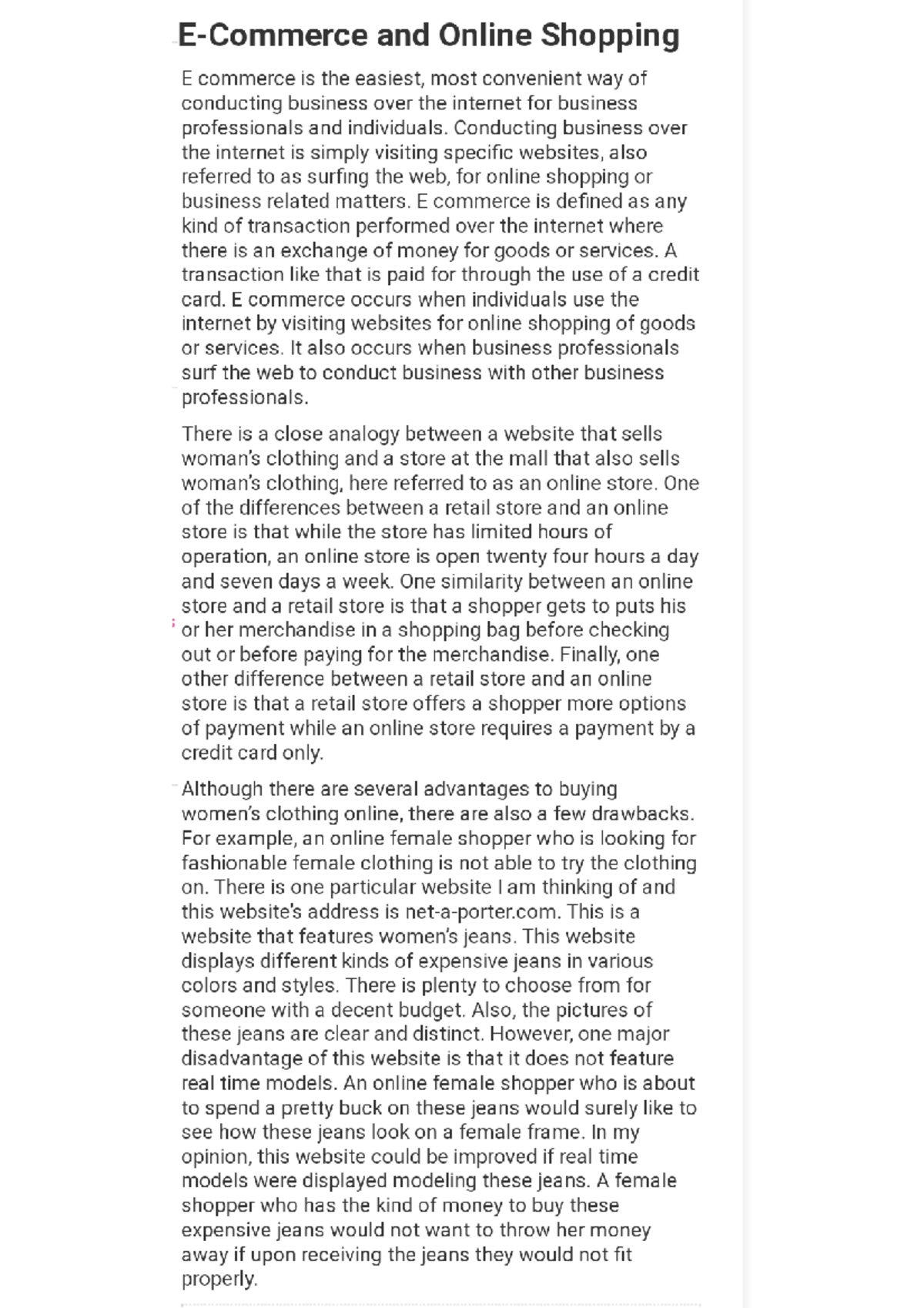 Pdf converter 202209191022 - E-Commerce - Studocu