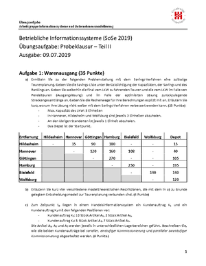 Zusammenfassung BIS - Betriebliche Informationssysteme ...