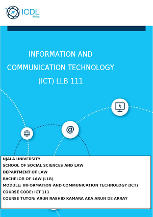 Law notes on ICT - state the differences between summary trial and ...