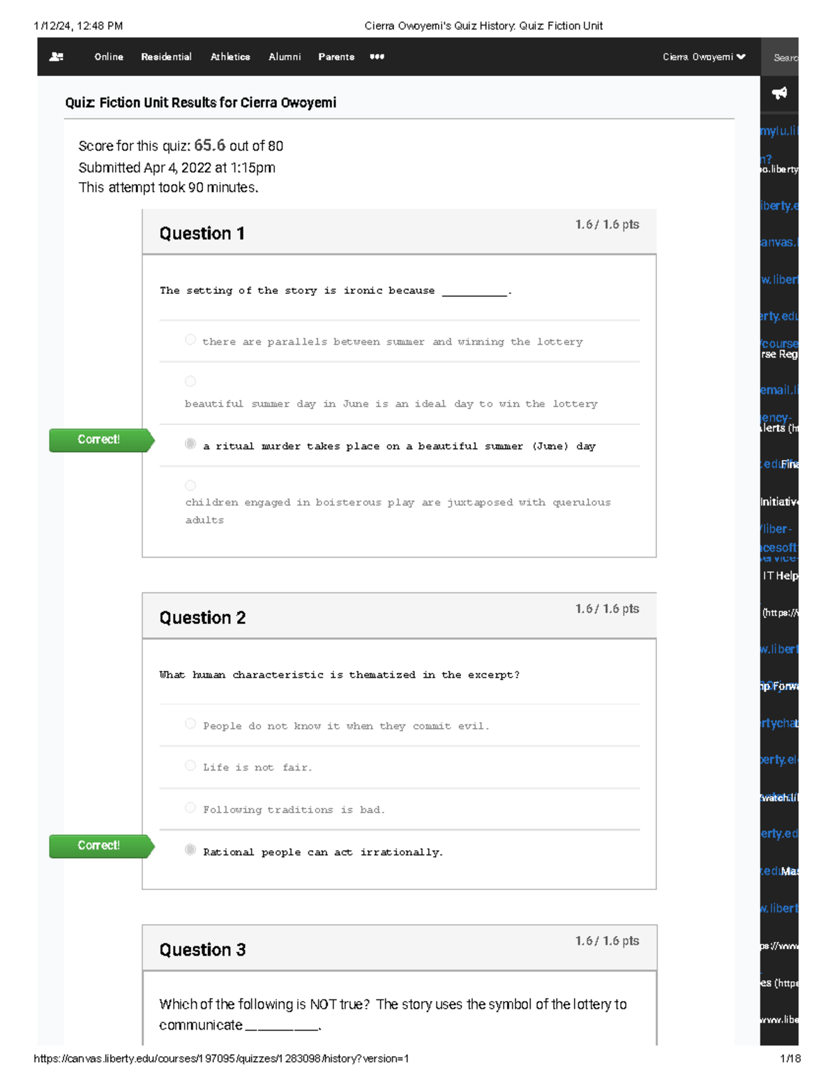 Fiction Unit - quiz - Skip to Main Content Quiz: Fiction Unit Results ...