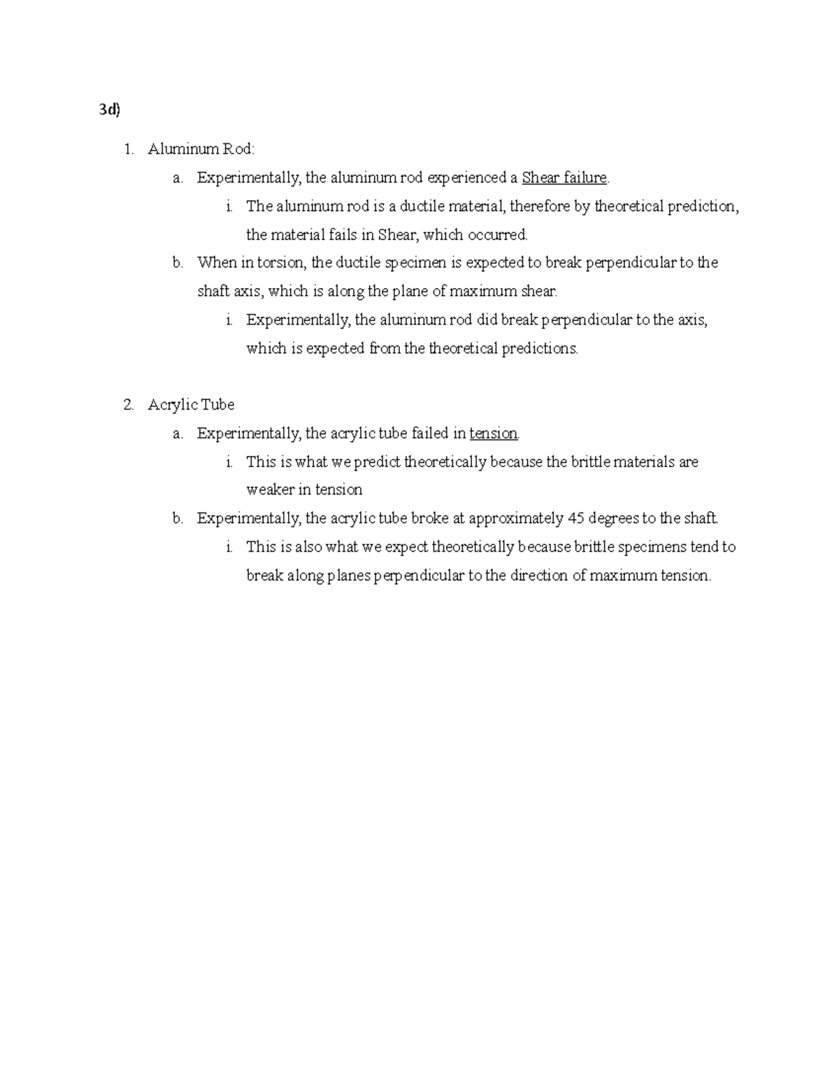 3d design of metal rods for the homework - 3d) Aluminum Rod: a ...