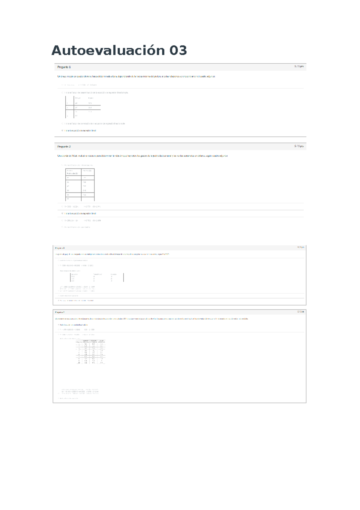 Autoevaluación 03 Autoevaluación 03Autoevaluación 03Autoevaluación 03Autoevaluación ...