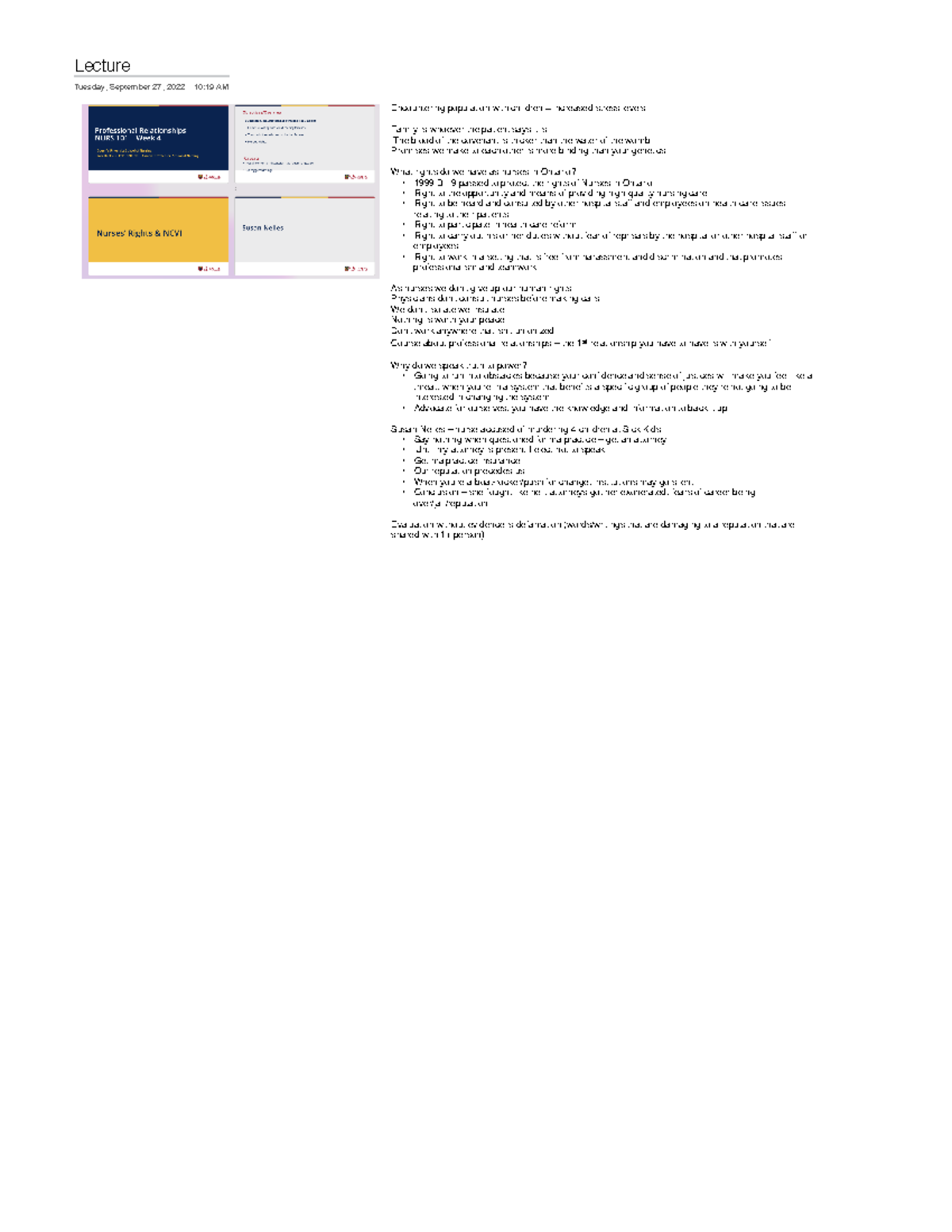 Week 4 Lecture - Lecture Tuesday, September 27, 2022 10:19 AM Encountering population with ...