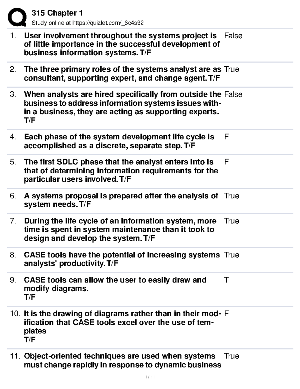 Ch1 - SAD 1 Ch 1 - Study online at quizlet/_6c4s User involvement ...