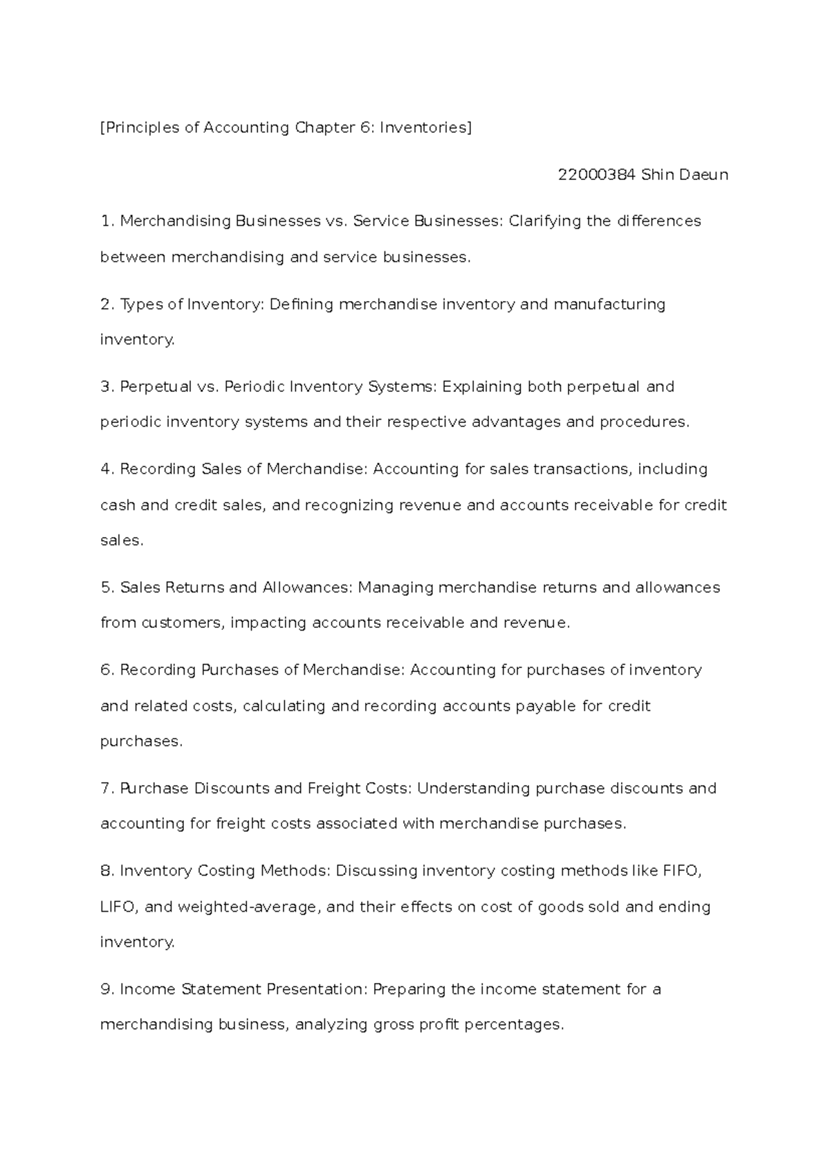 Principles of Accounting Ch 6 Summary - [Principles of Accounting ...