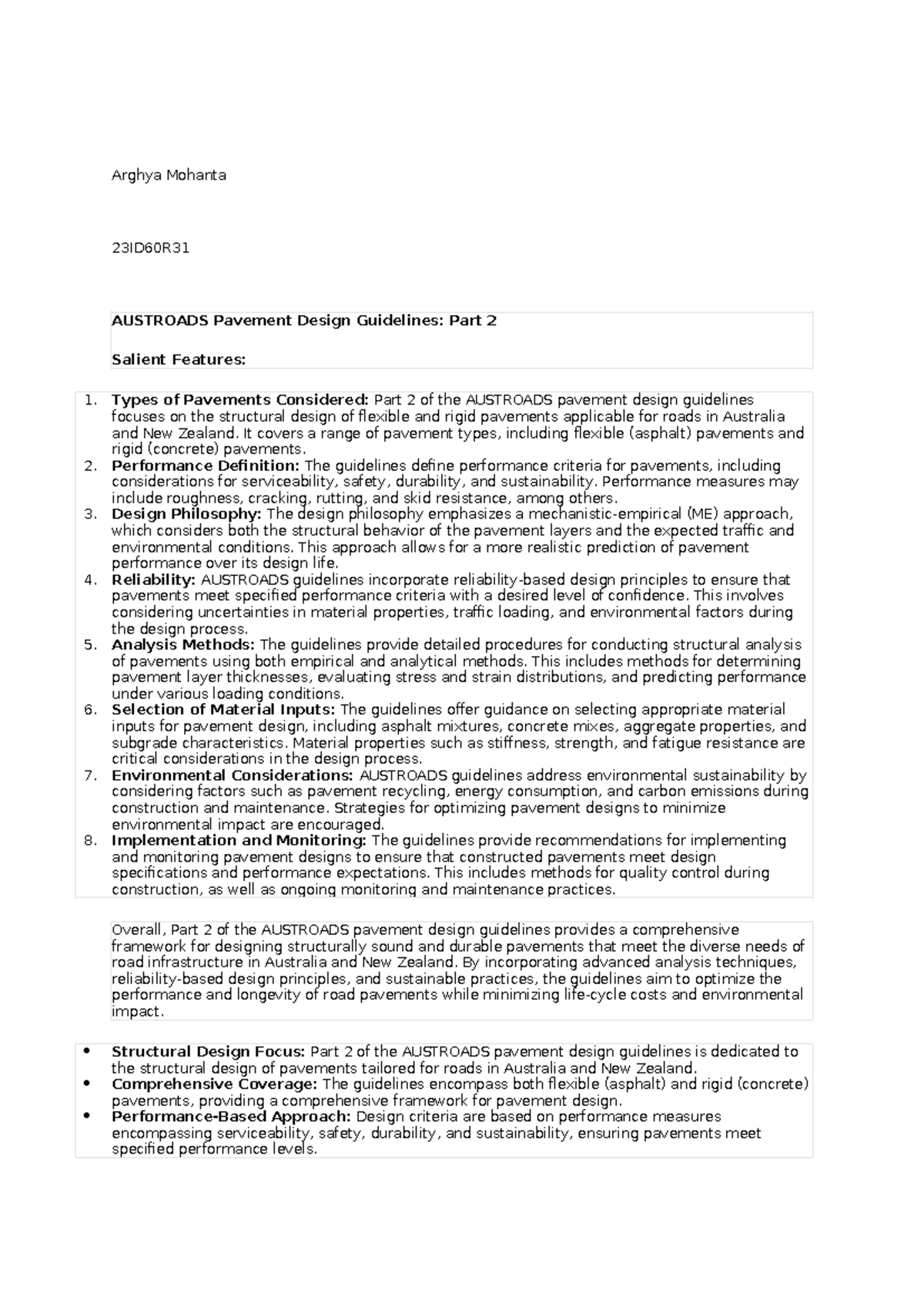 Arghya Mohanta 23ID60R31 - Arghya Mohanta 23ID60R AUSTROADS Pavement ...