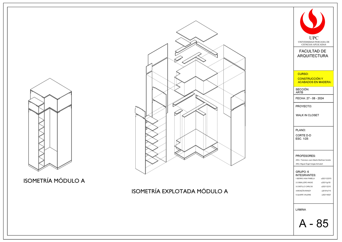 Isometría modulo - ISOMETRÍA MÓDULO A ISOMETRÍA EXPLOTADA MÓDULO A ...