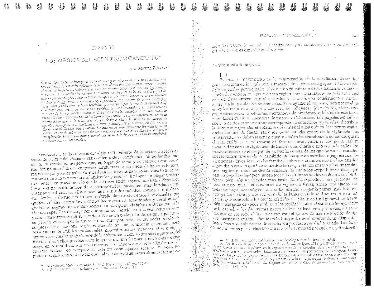 Texto M Foucault 40 - Sociología de la educación contemporánea - UDeG ...