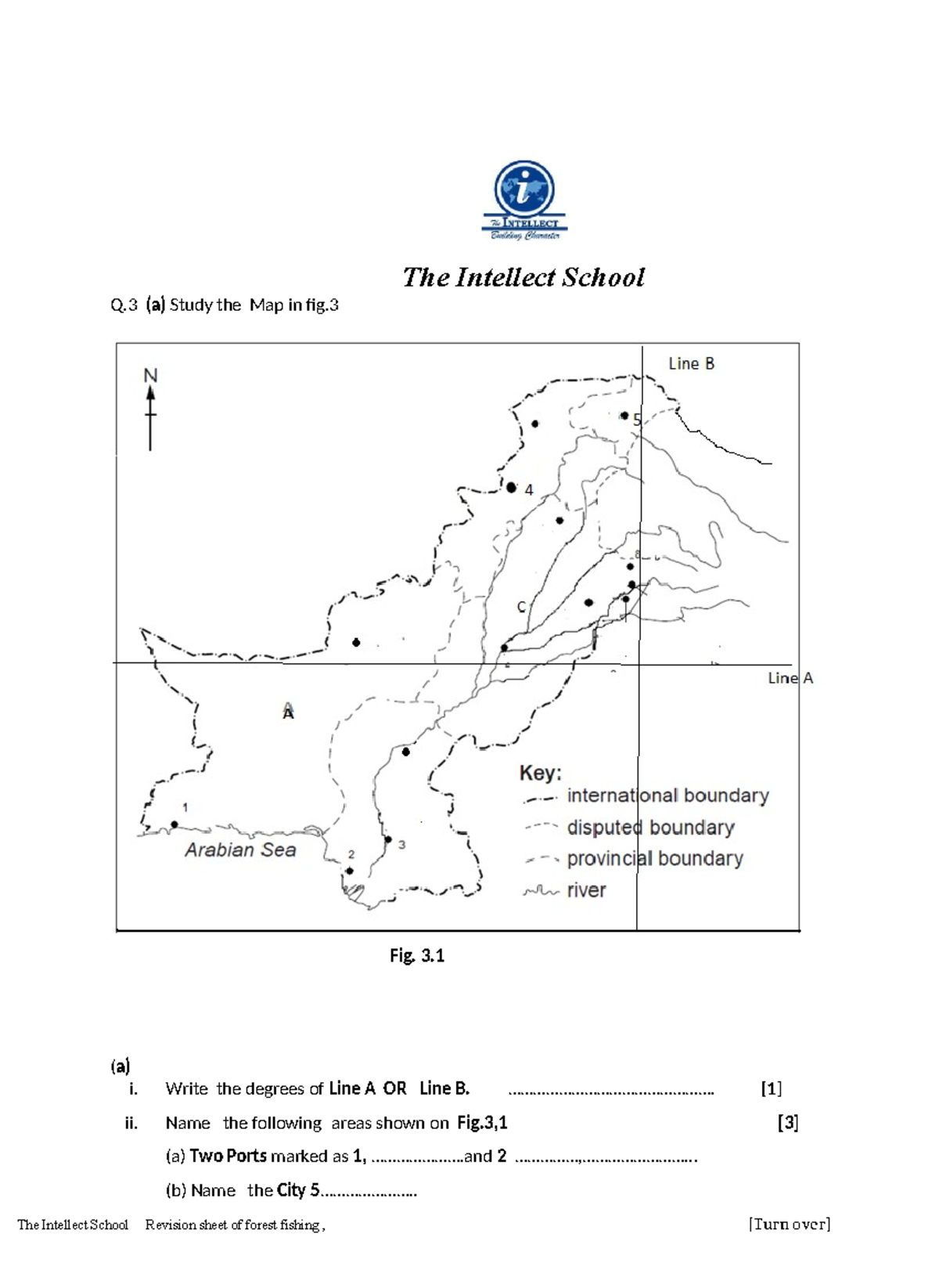 Revsion worksheet of forest fishing - The Intellect School Q (a) Study ...