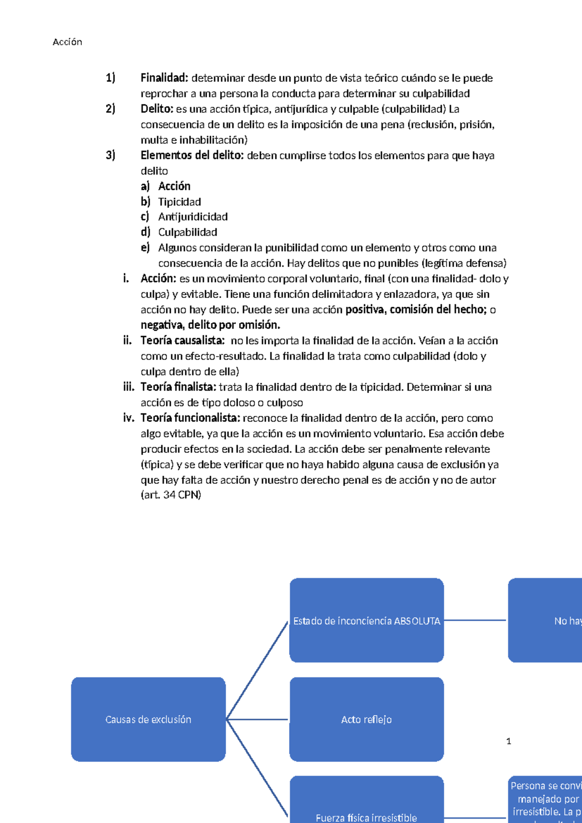 Accion - Acción 1) Finalidad: determinar desde un punto de vista ...