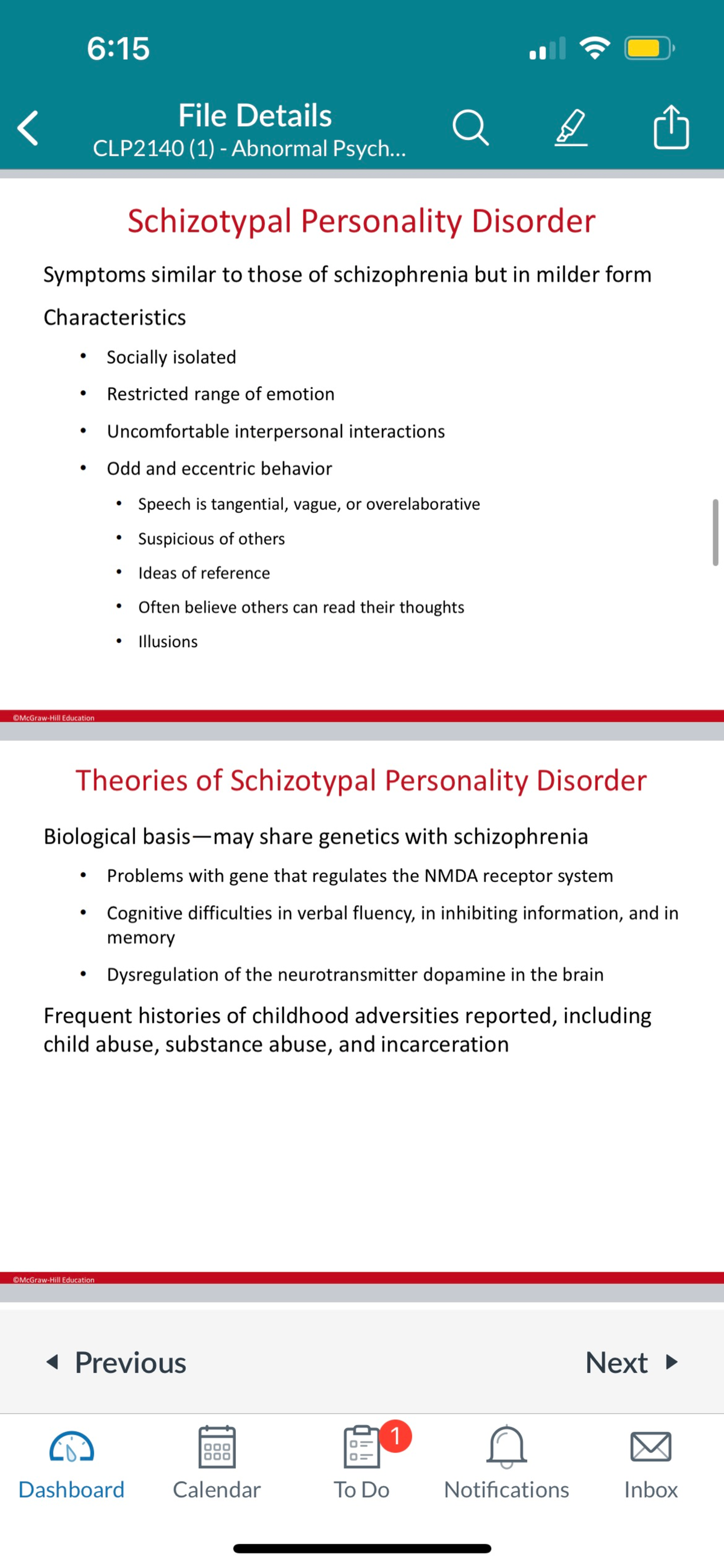 IMG 8648 chapter 9 abnormal psych part 1 - CLP2140 - Studocu