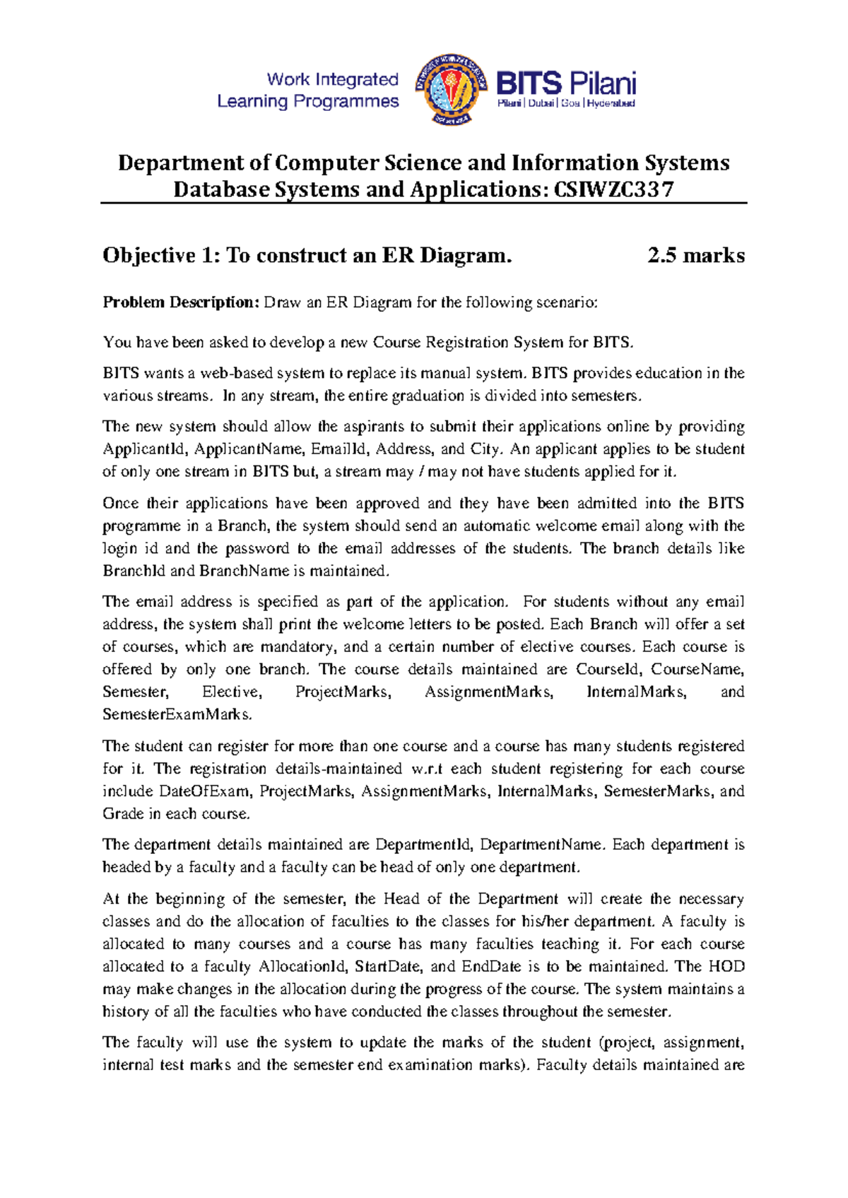 DBSA-Assignment - DBSA-Assignment - Department of Computer Science and Information Systems ...