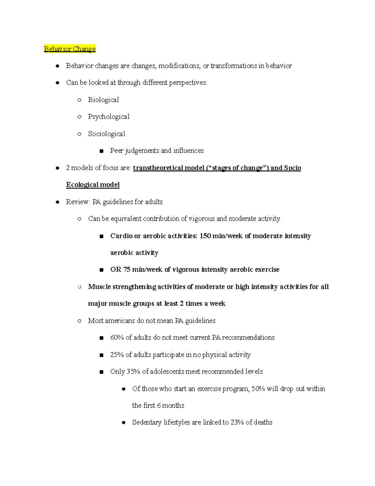 Behavior change - Physical activity is not that simple Planning for ...