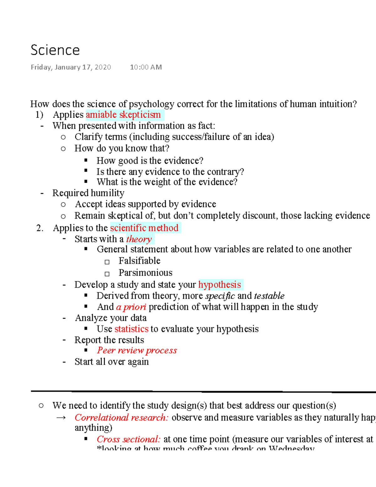 Psychology Lecture 4 - Warning: TT: undefined function: 32 How does the ...