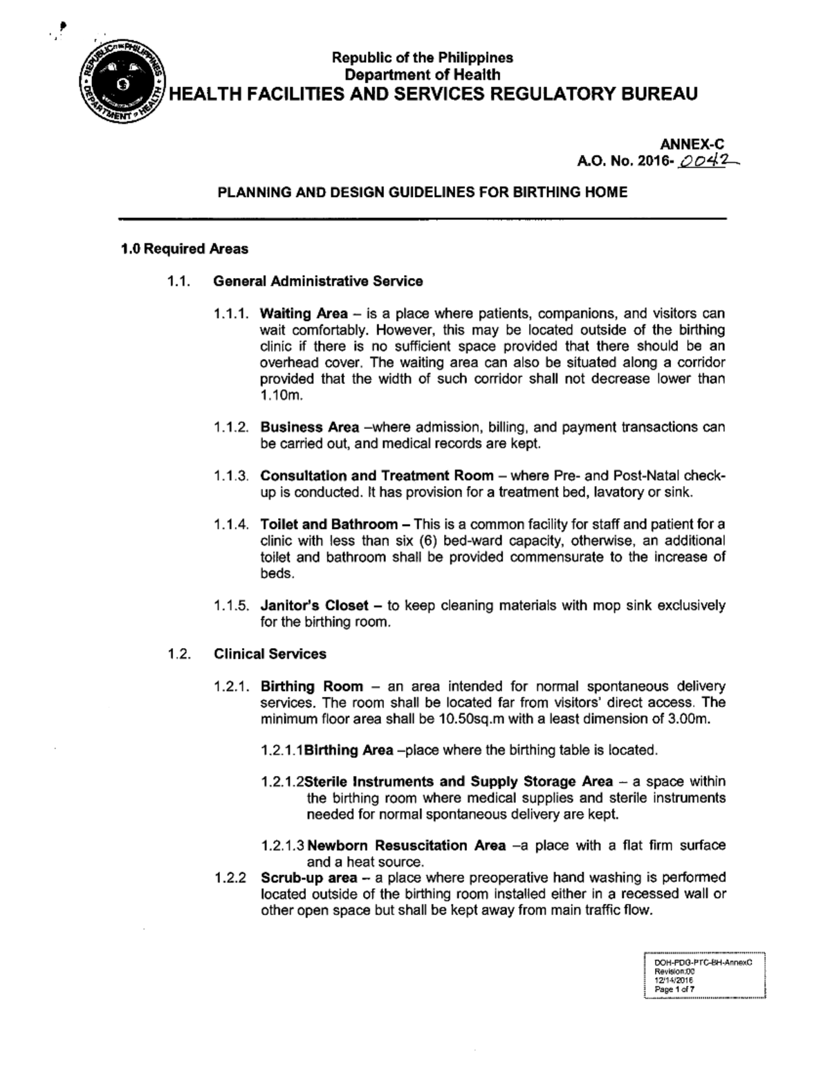 A DOH Document AO 2016 0042 Planning and Design Guidelines - BS ...