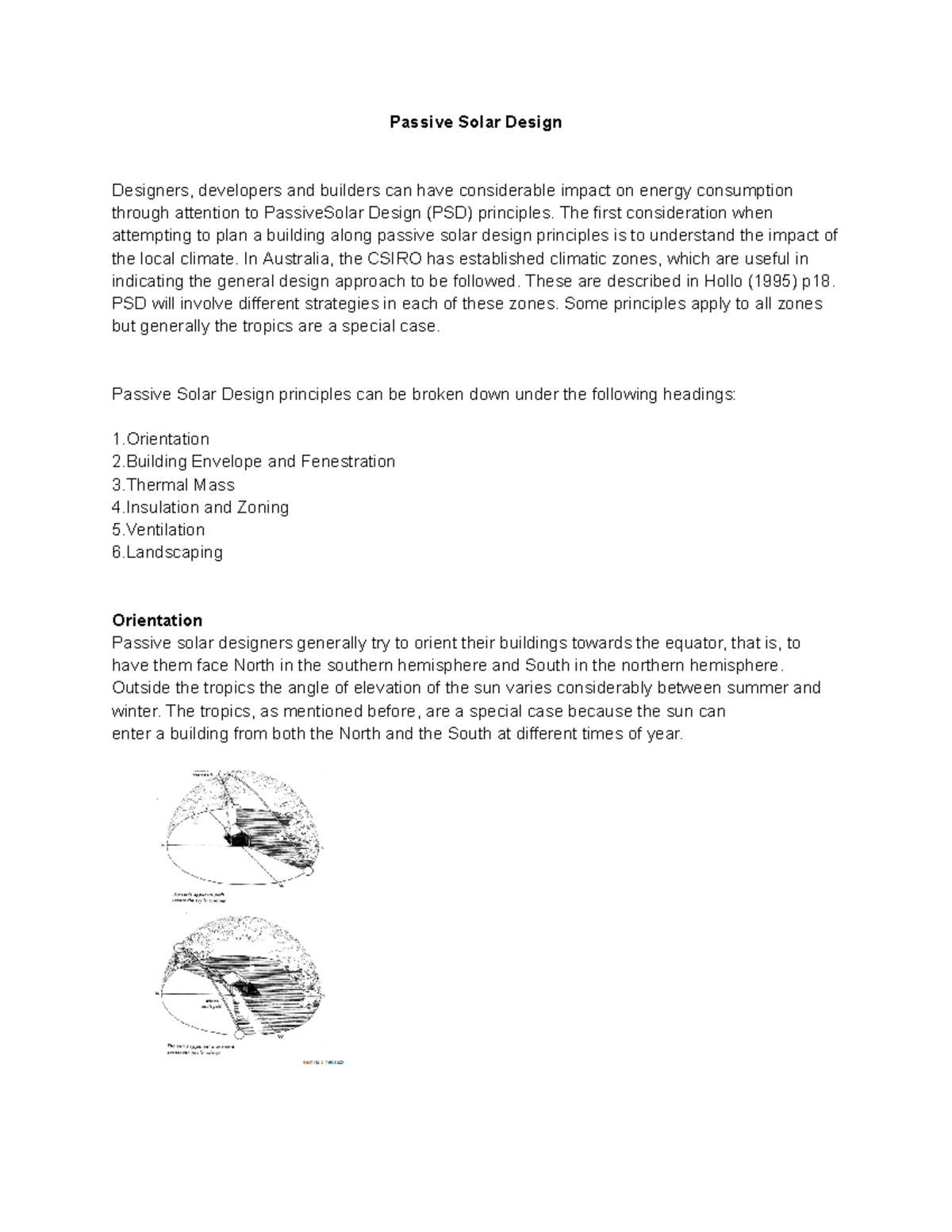 Resi Notes - PSD - Passive Solar Design Designers, developers and ...