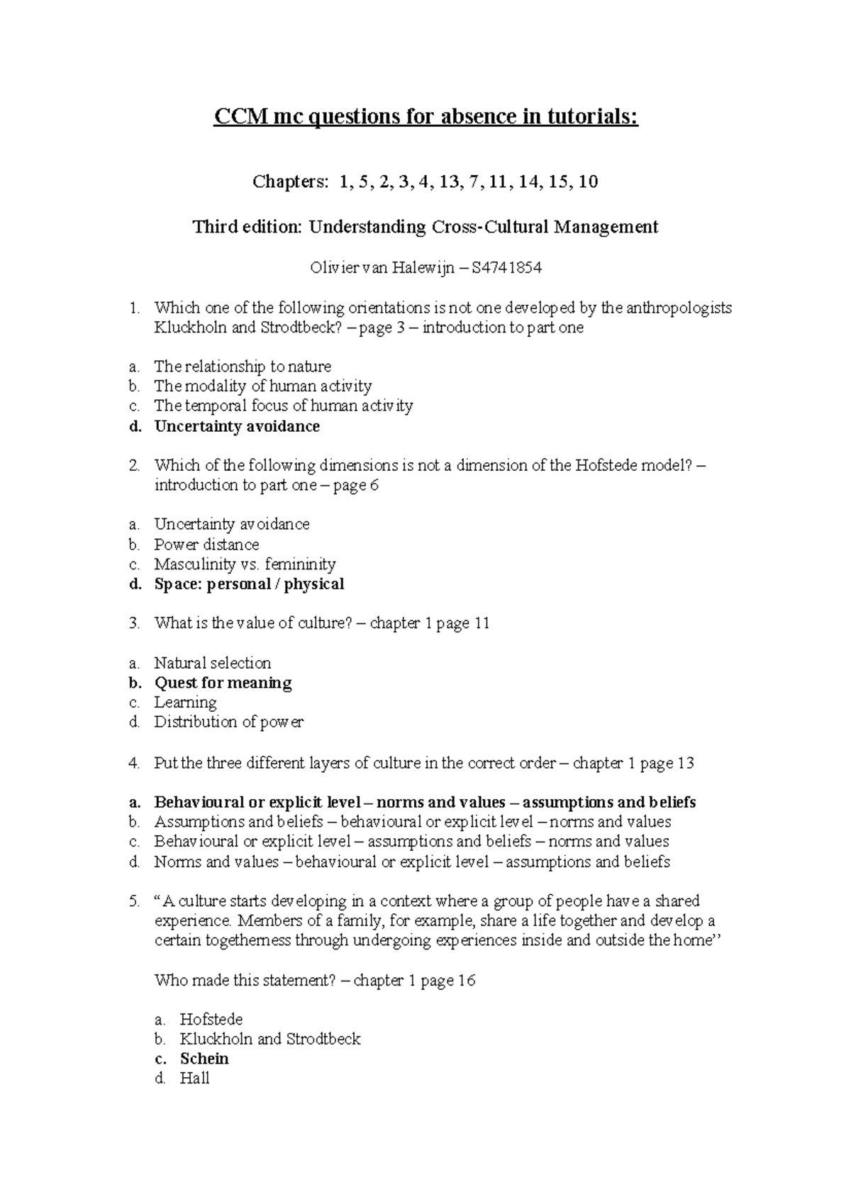 CCM mc questions for absence in tutorials v2 - CCM mc questions for absence in tutorials ...