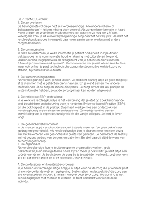 Can MEDS rollen - CanMEDS rollen en de belangrijkste aandachtspunten per rol Bij deze rol gaat ...