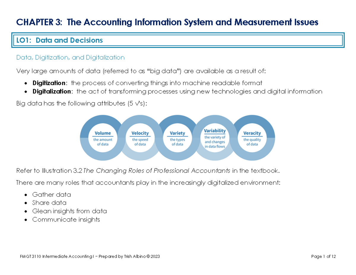 Chapter 3 Lecture Notes (TA 2023) - Data, Decisions, and Measurement ...