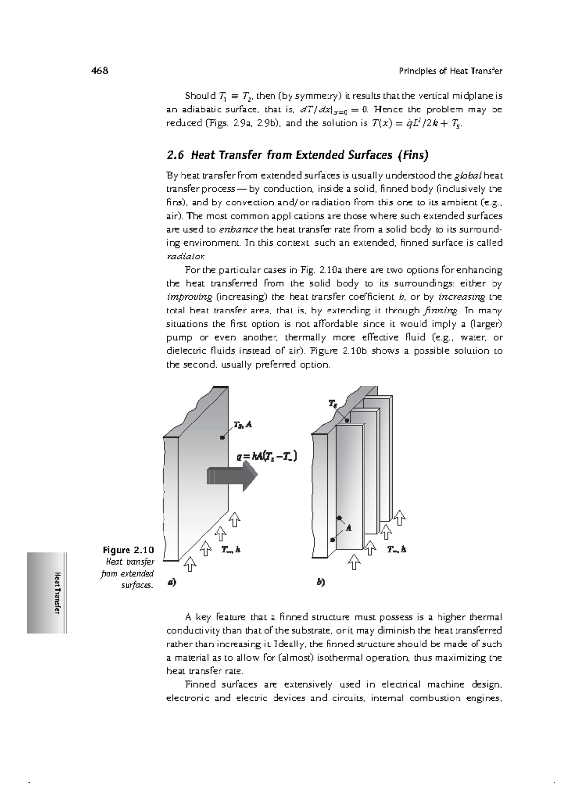 Heat Transfer from Extended Surfaces - Should T 1 T 2 , then (by ...