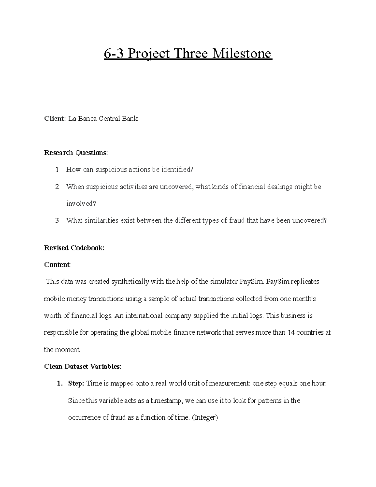 DAT-223 6-3 Project Three Milestone - 6-3 Project Three Milestone ...