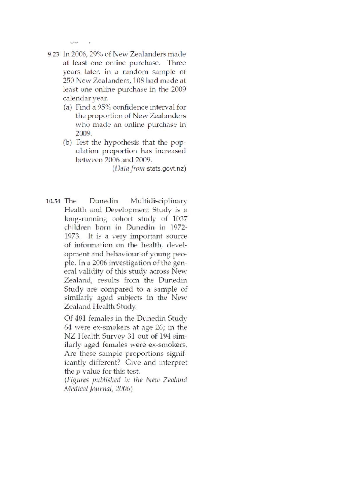 Tutorial week 11 qs - Statistics for Business - Studocu