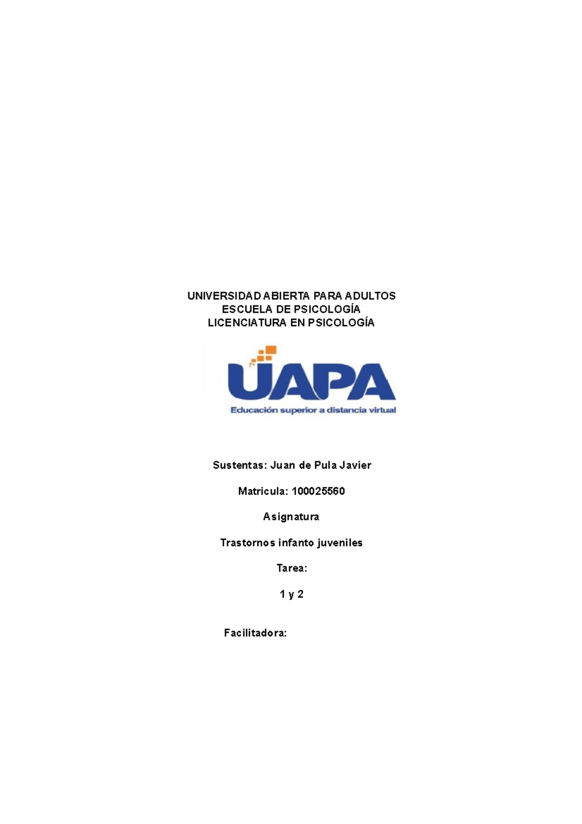 Universidad Abierta PARA Adultos - UNIVERSIDAD ABIERTA PARA ADULTOS ...