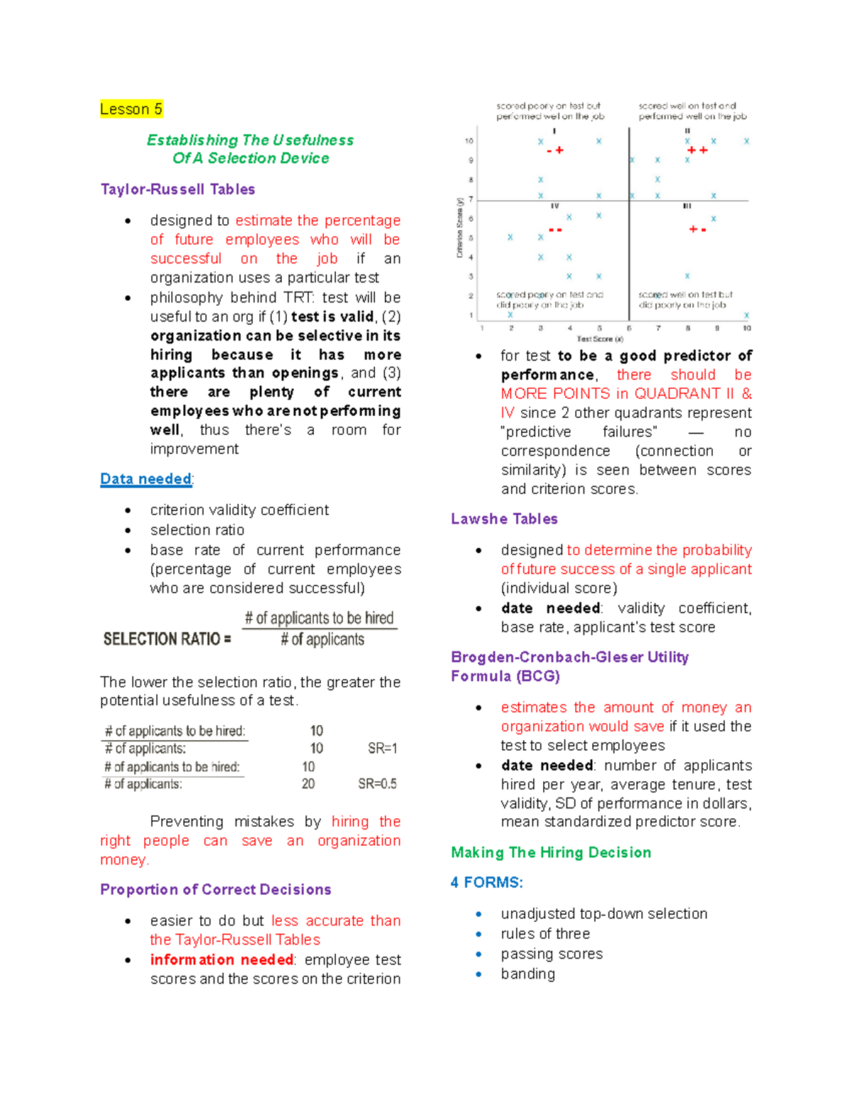 Midterms-IO- Reviewer - Lesson 5 Establishing The Usefulness Of A ...