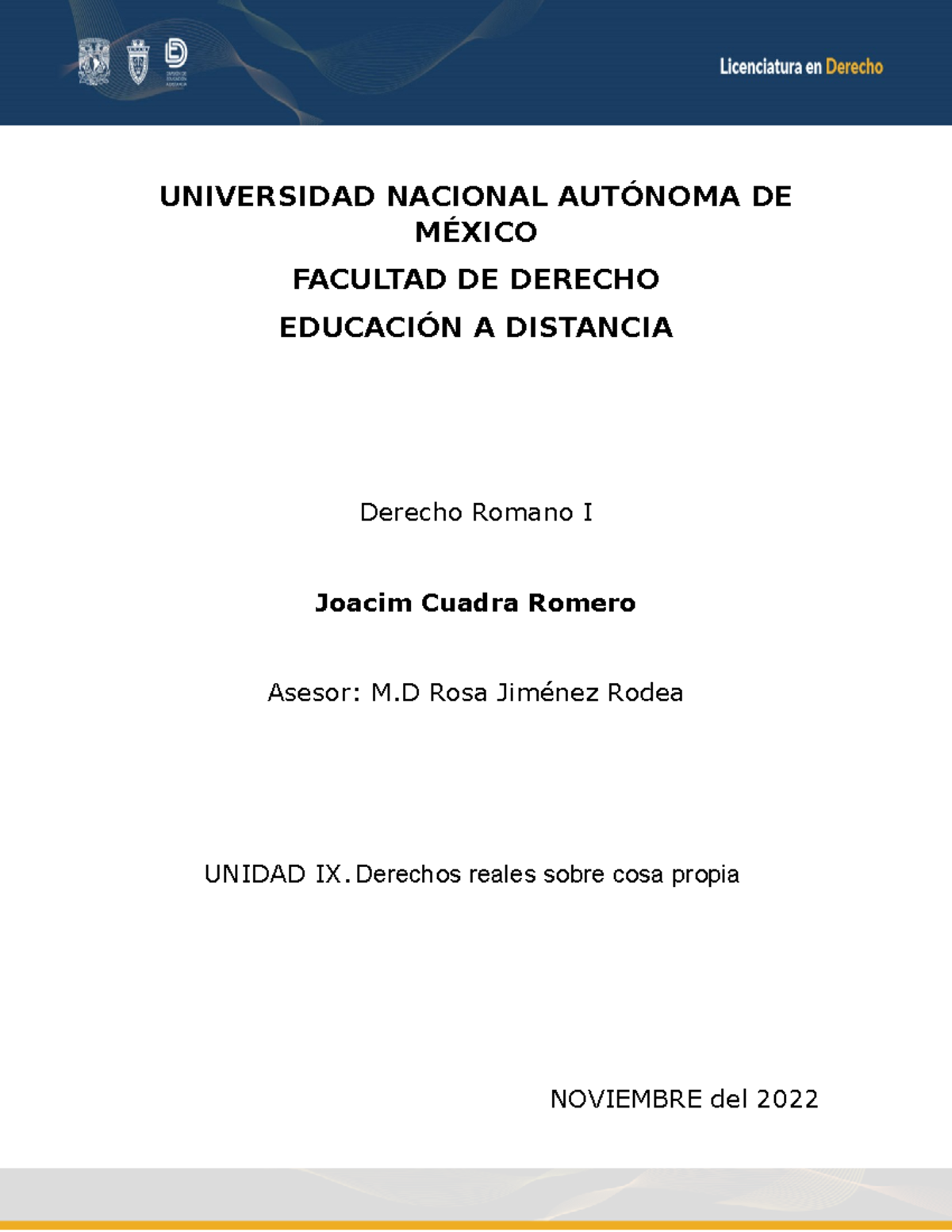 Cuadra J a2U9 DR1 - wdwdw - UNIVERSIDAD NACIONAL AUTÓNOMA DE MÉXICO ...