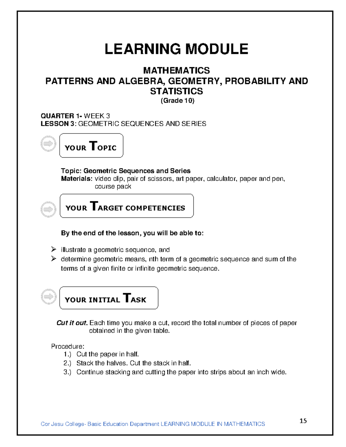 Grade 10 Del Rosario Week 3 Revised for S.Y. 2021 - 2022 pp 15 - 20 ...