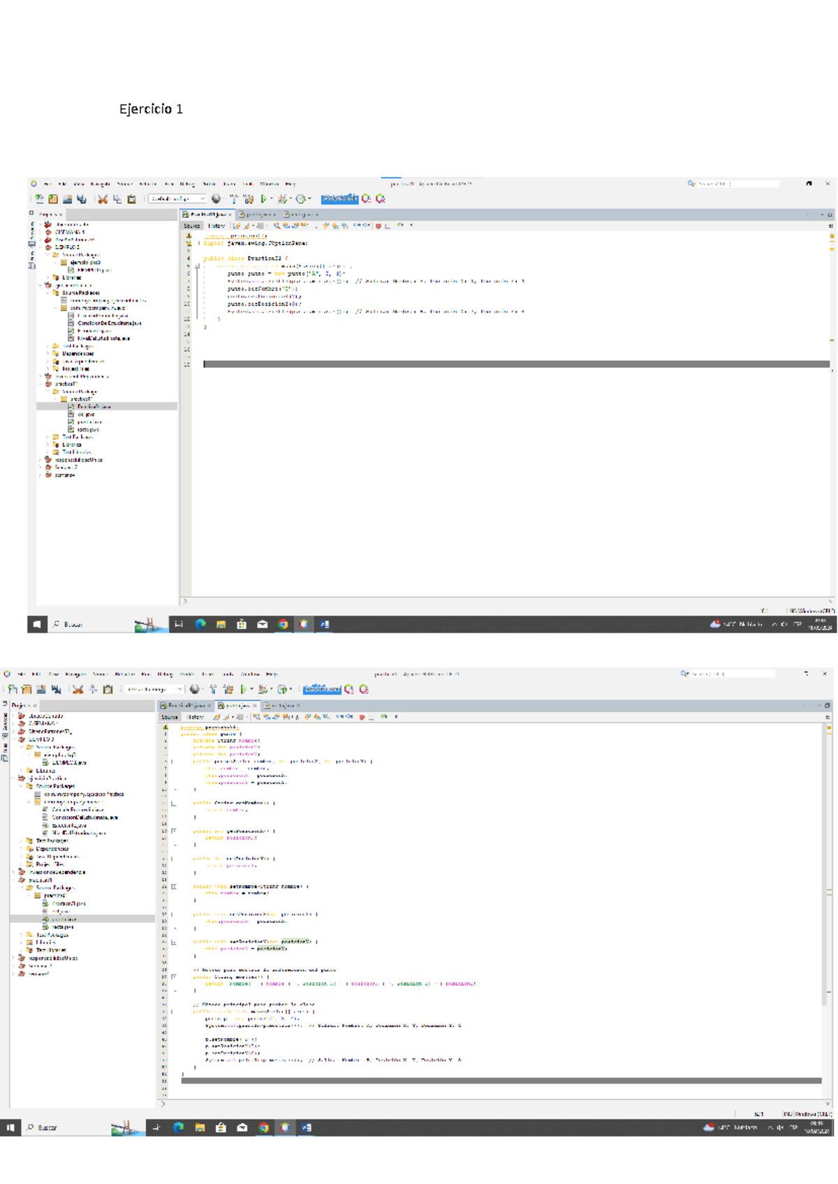 PC1 - Taller de programación - Ejercicio 1 o File Edit View Navigate Source Refactor Run Debuq ...