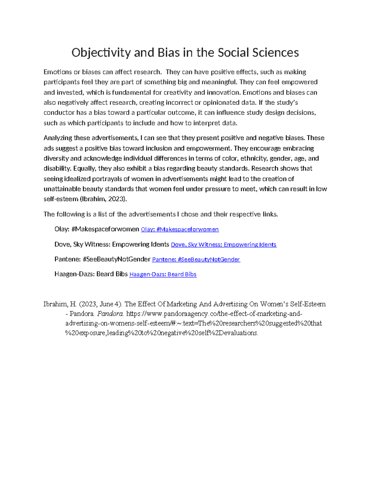 2-1 Objectivity and Bias in the Social Sciences - Objectivity and Bias ...