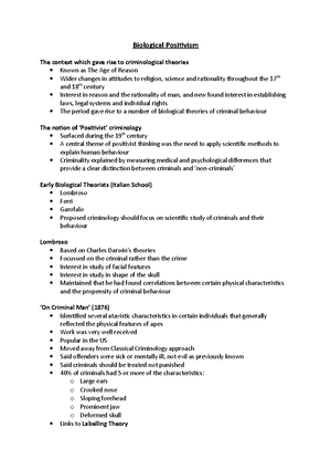 Explaining Criminal Behaviour - Lecture 4 - 24/10/19 – Explaining ...