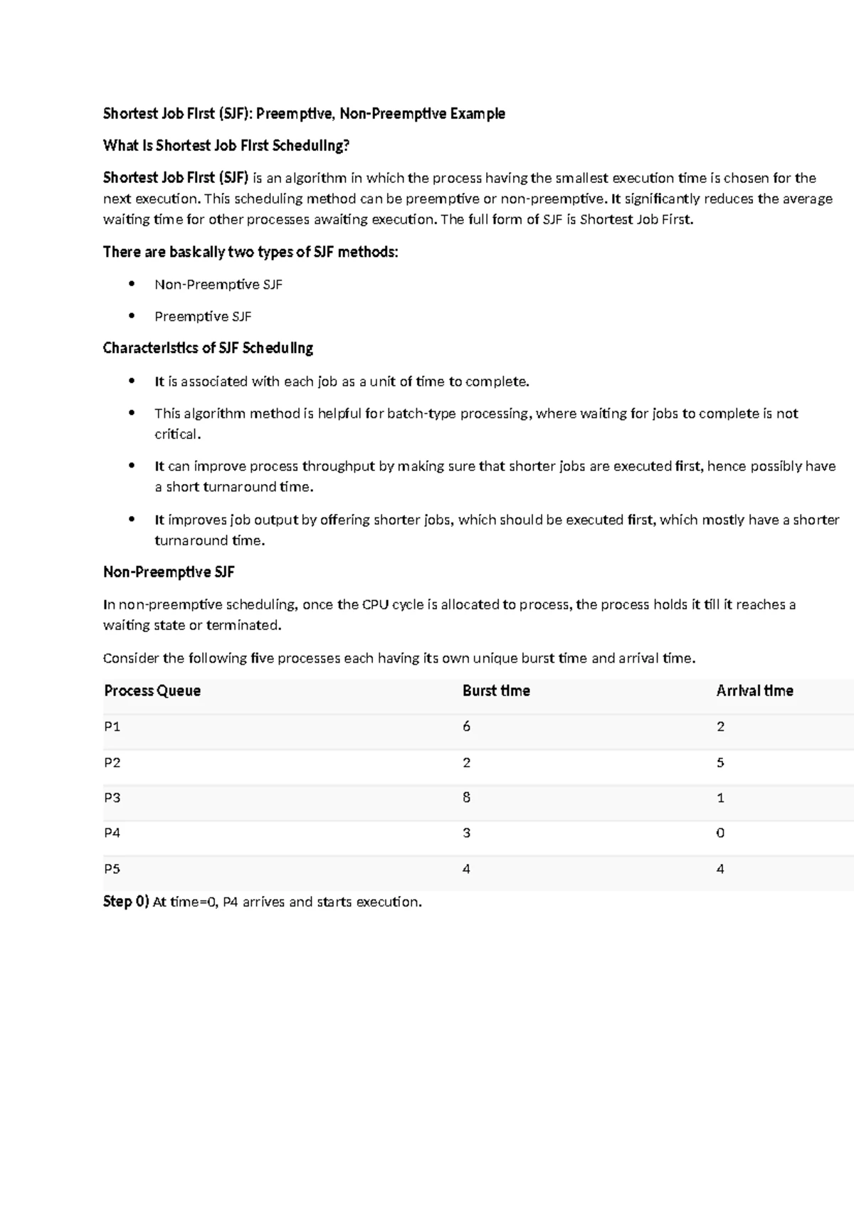 Longest Job First - aaaa - Longest Job First (LJF) CPU Scheduling ...