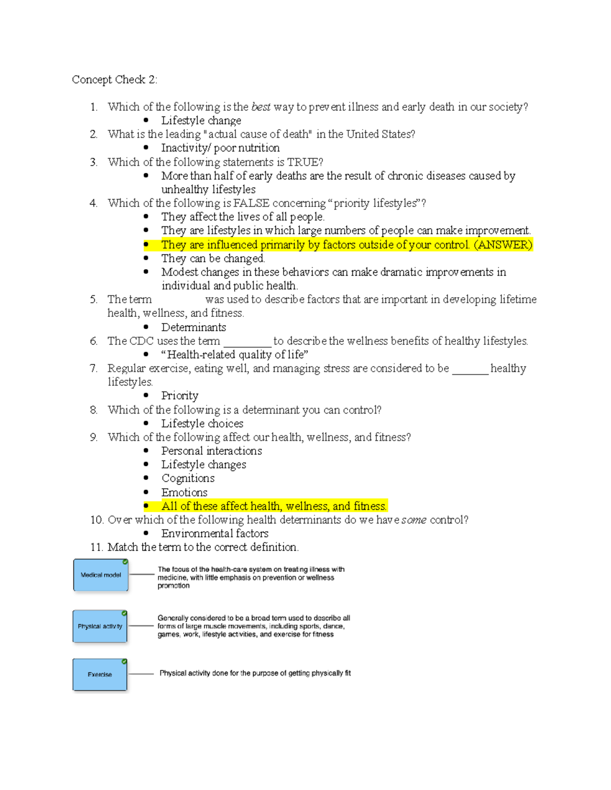 Concept Check 2 - additional info - Concept Check 2: Which of the ...