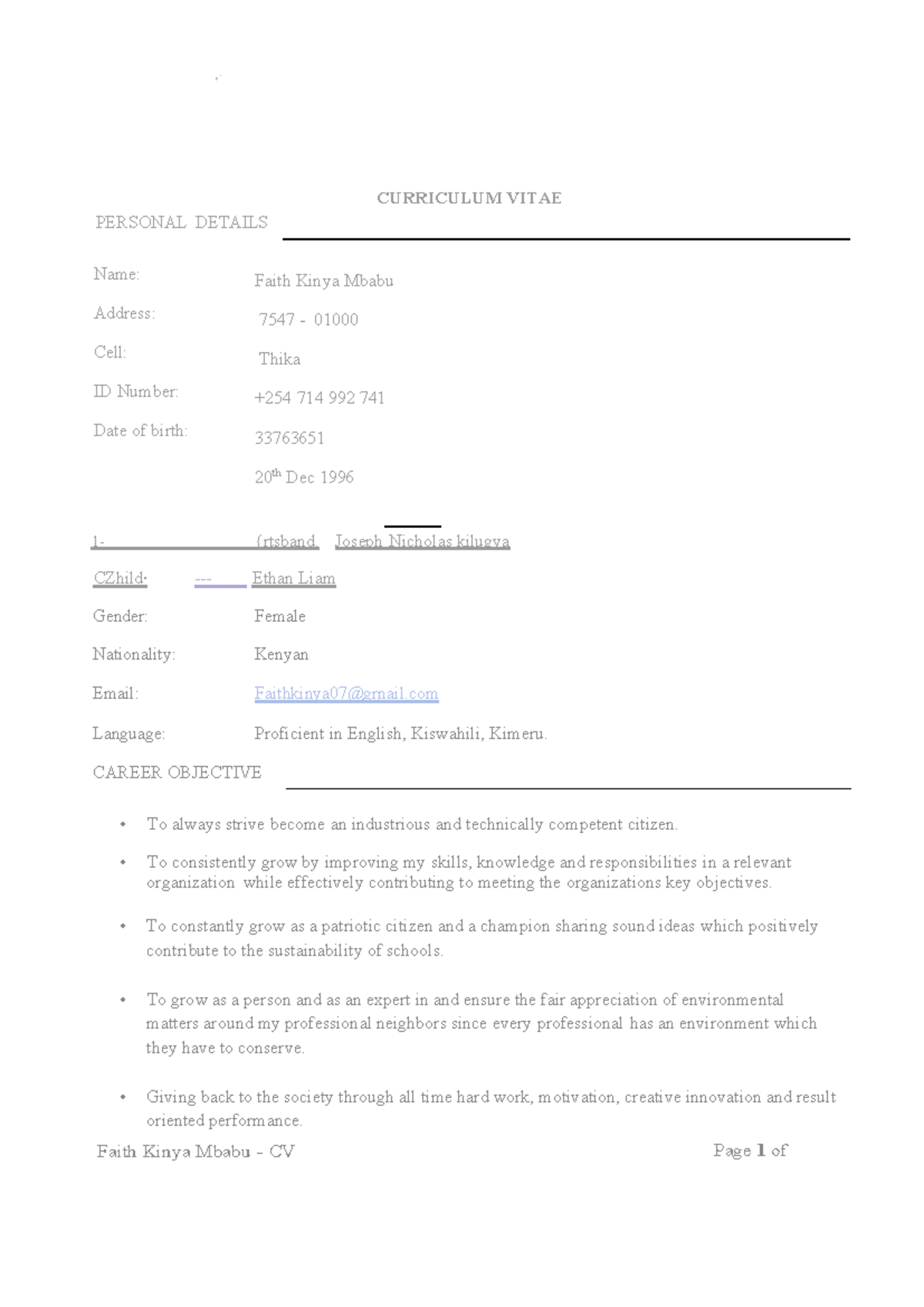 20241205162835630 - HGHKG - Faith Kinya Mbabu - CV Page 1 of v ...