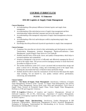 Case- gillete - case study - Logistics Management - Studocu