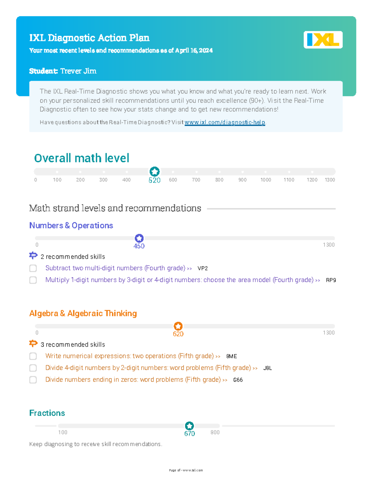 IXL-Diagnostic-Report 2024-04-16 Jim-Trever - IXL Diagnostic Action ...