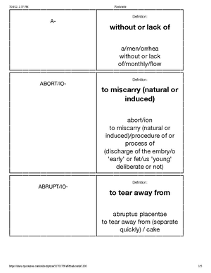 Flashcards Pt. 4 - A & A Definition: awake and aware awake and aware A ...
