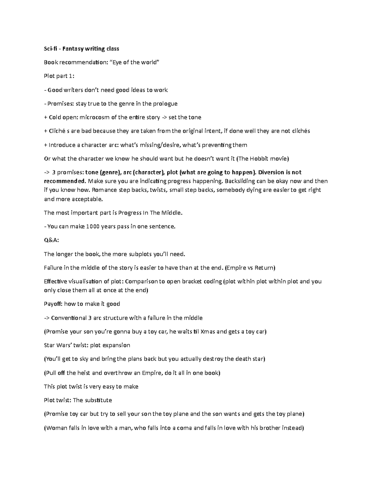 Brandon Sanderson lectures - Sci-fi - Fantasy writing class Book ...