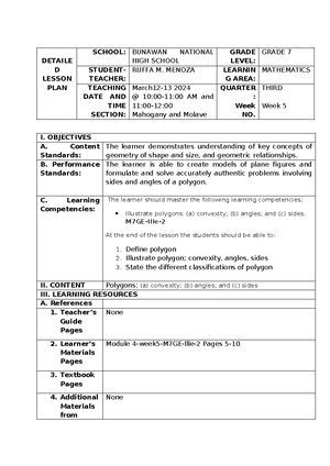 DLP- Supply - LESSON PLAN - Detalyadong Banghay Aralin sa Araling ...
