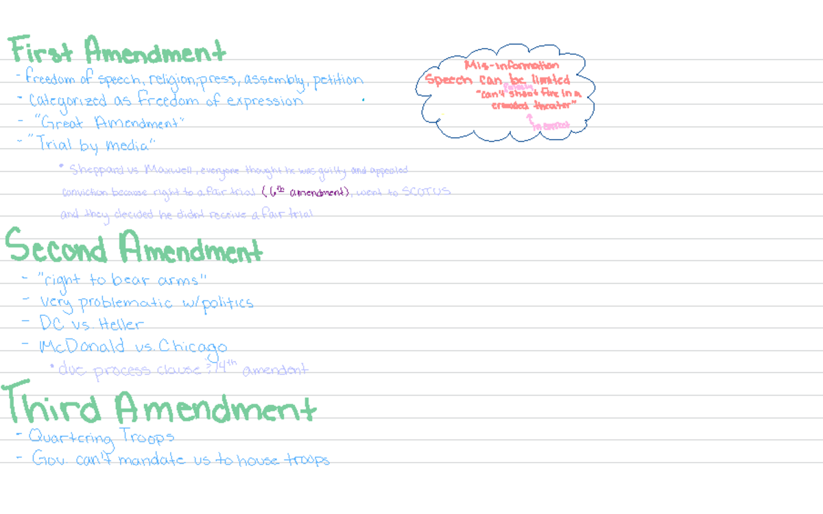 9-1-22 - Lecture notes for test one with Douglas Klutz - First ...