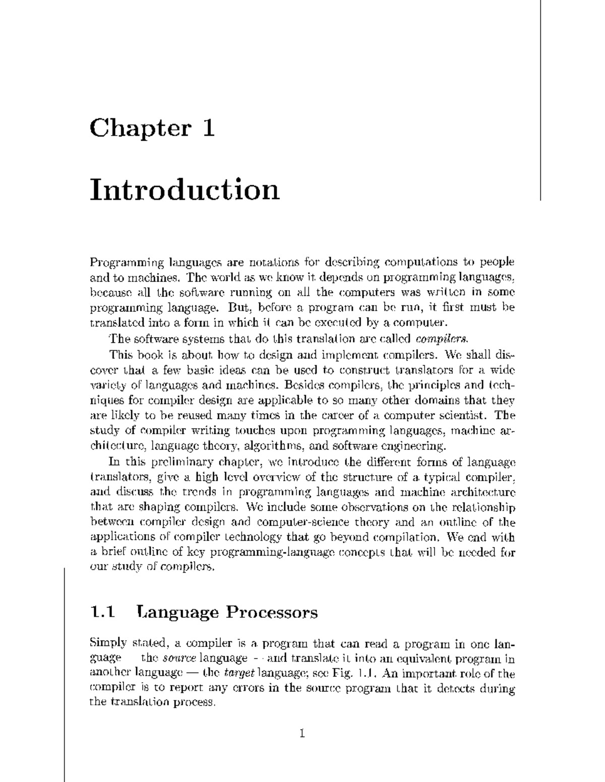 5018 - PLEASE GIVE - Chapter 1 Introduction Programming languages are notations for describing ...